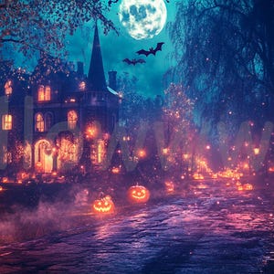 HALLOWEEN Backgrounds for Zoom Meetings or Virtual Parties. - Etsy