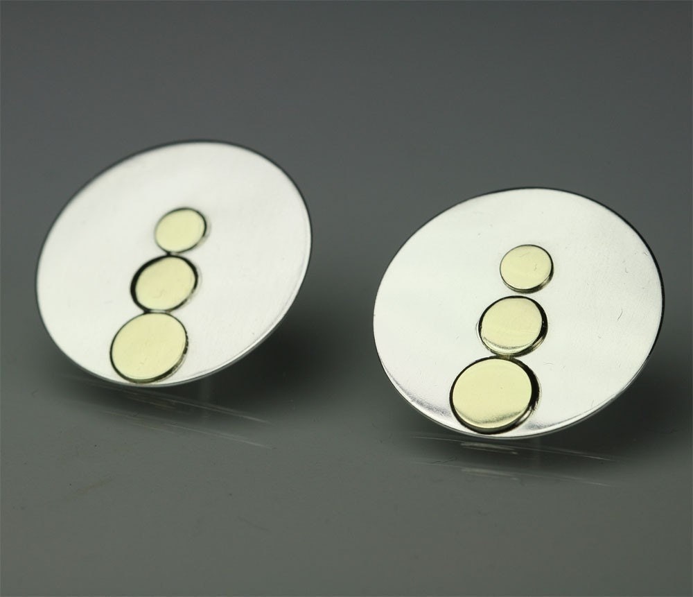 Sequence Disc Post 14K made to Order - Etsy
