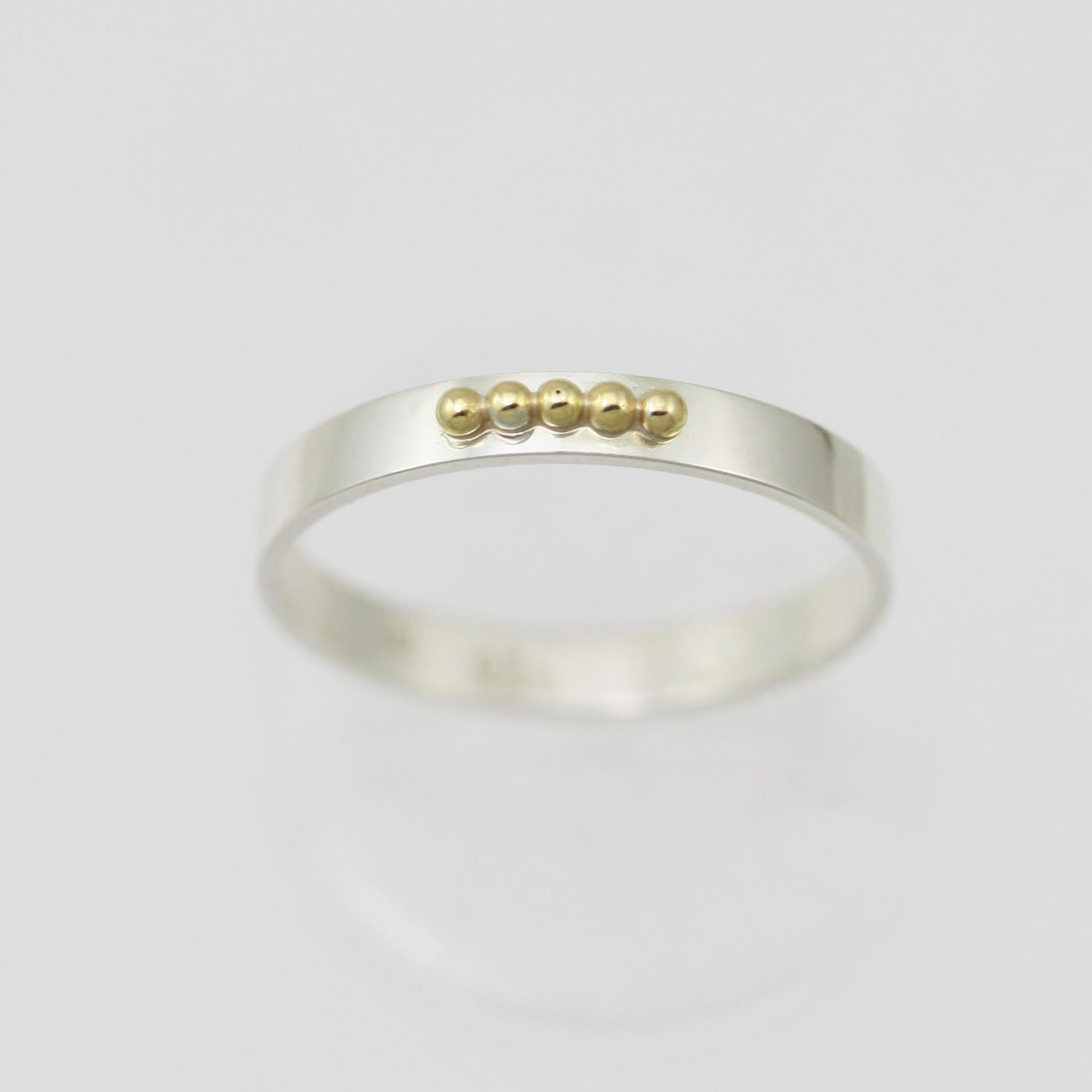 5 Gold Ball Ring made to Order - Etsy