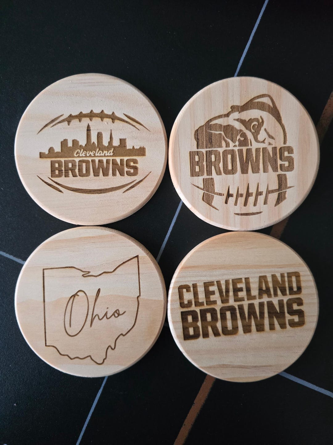 Cleveland Browns - Custom Coasters - Etsy
