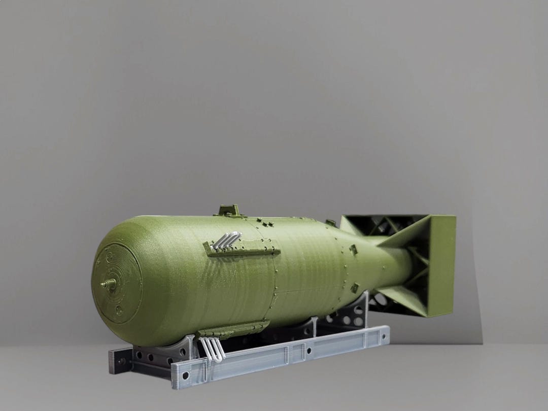 Little Boy Atomic Bomb Model – 3D Printed WWII Replica in PLA 1:12 ...