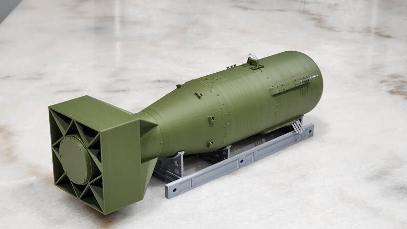 Little Boy Atomic Bomb Model – 3D Printed WWII Replica in PLA 1:12 ...