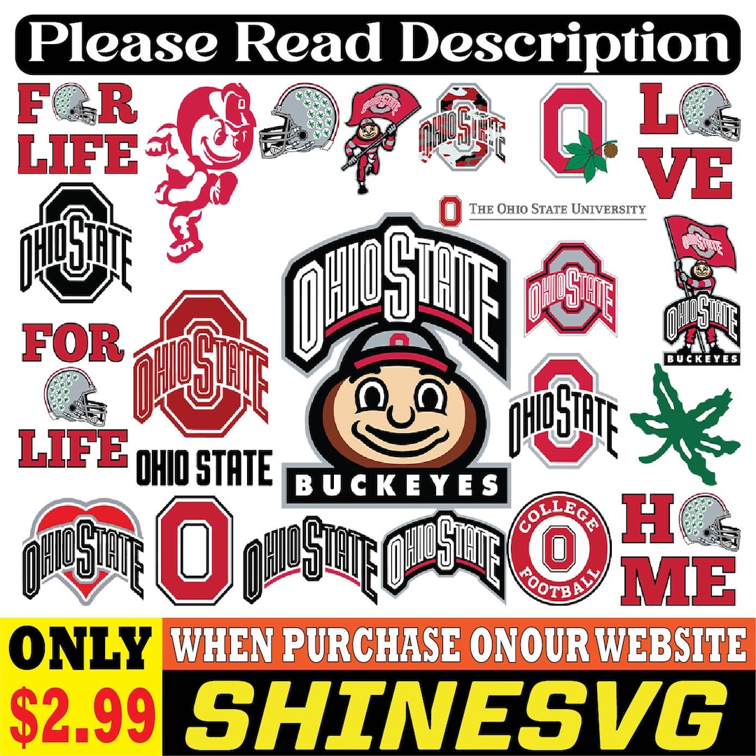 Ohio-state-buckeyes Football Team Svg Ohio-state-buckeyes - Etsy Australia