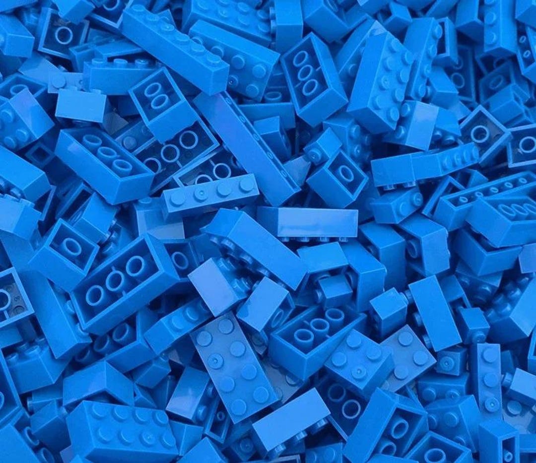 Azure Blue Building Blocks Bulk Lot | Assorted Colors & Sizes ...