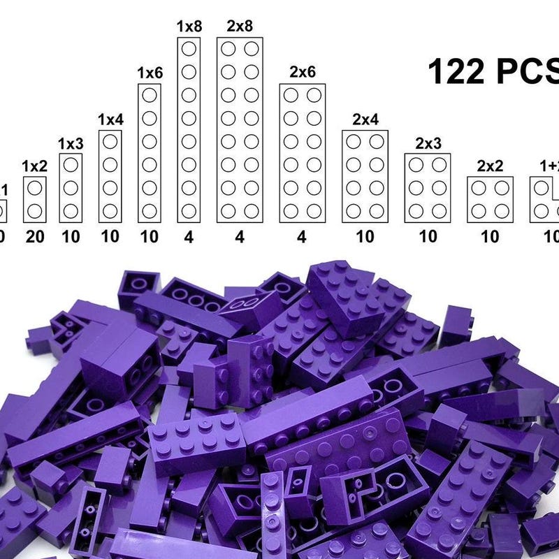 Purple Buildings - Etsy