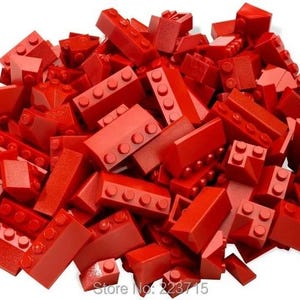 Building Block Roof Tiles Pack Red or Black DIY Construction ...