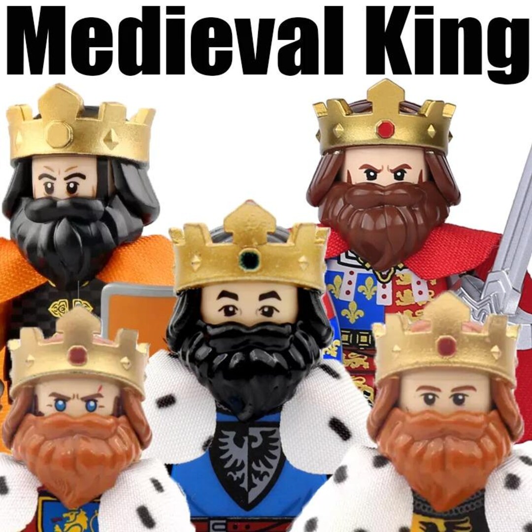 MOC Medieval King Building Blocks - Castle Kings, Knights, Crowns ...