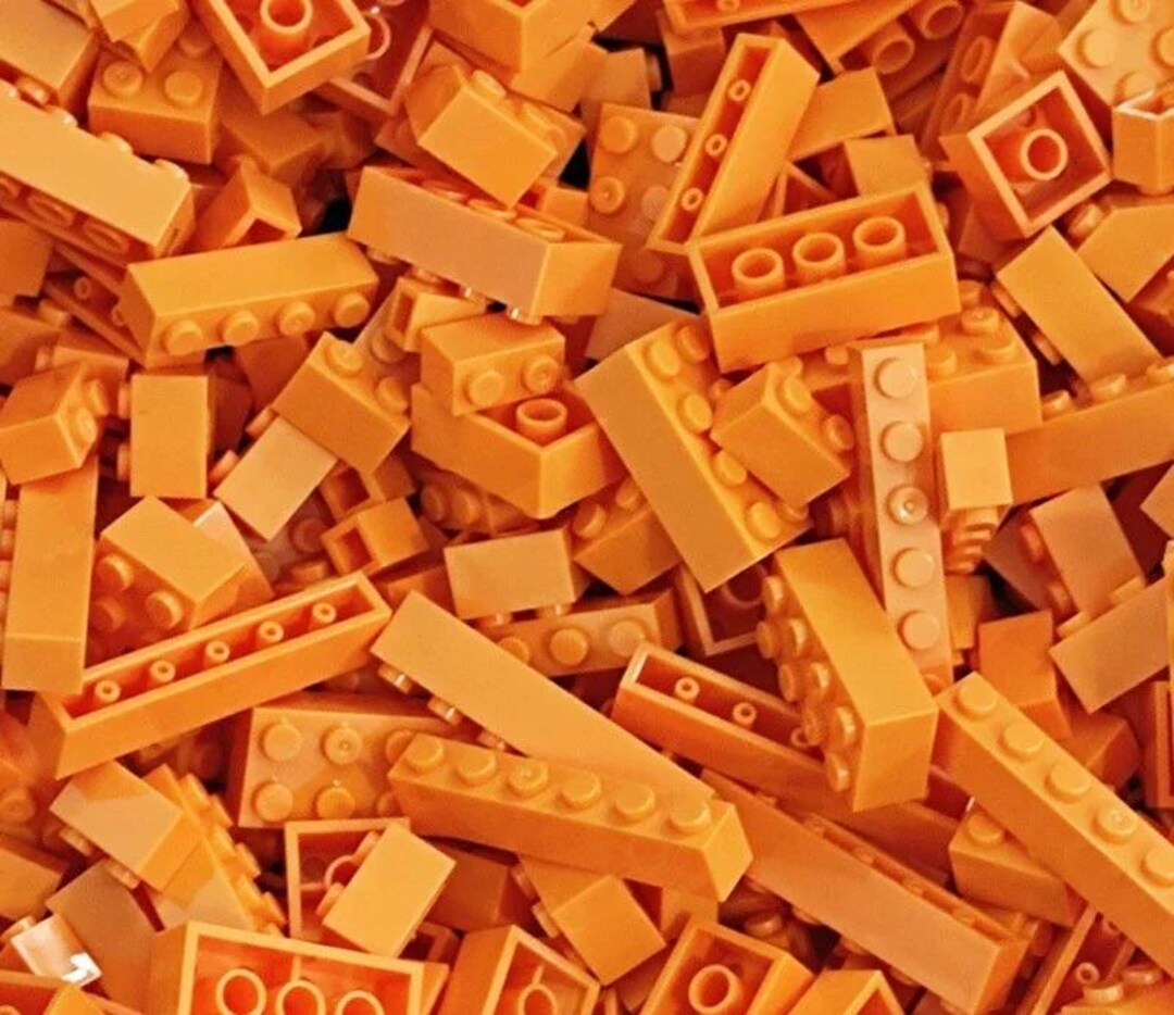 Amber Orange Building Blocks Bulk Lot Assorted Colors & Sizes ...