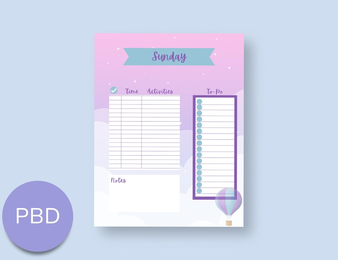 Whimsical Daily Planner Pages - Etsy