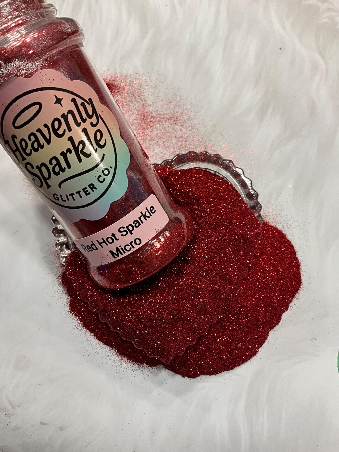 Red Hot Sparkle - Fine or Micro Fine Metallic Glitter - for Crafts ...