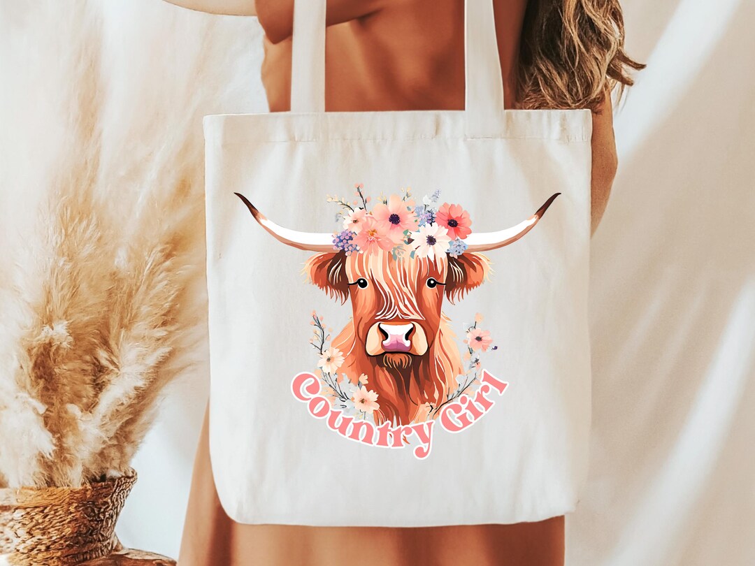 Country Girl Highland Cow Sublimation Design Digital Download SVG - Etsy