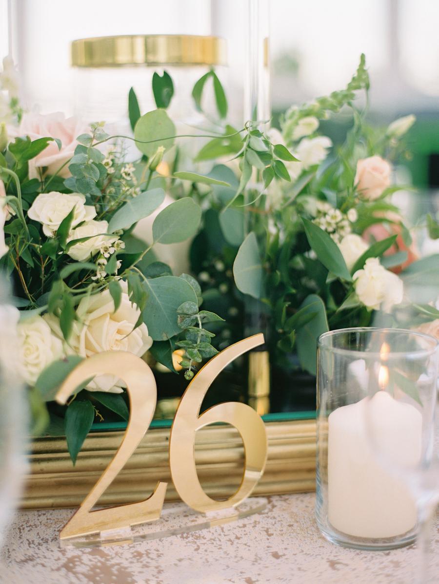 Mirror Gold Table Numbers, Table Numbers Wedding, Acrylic Numbers ...