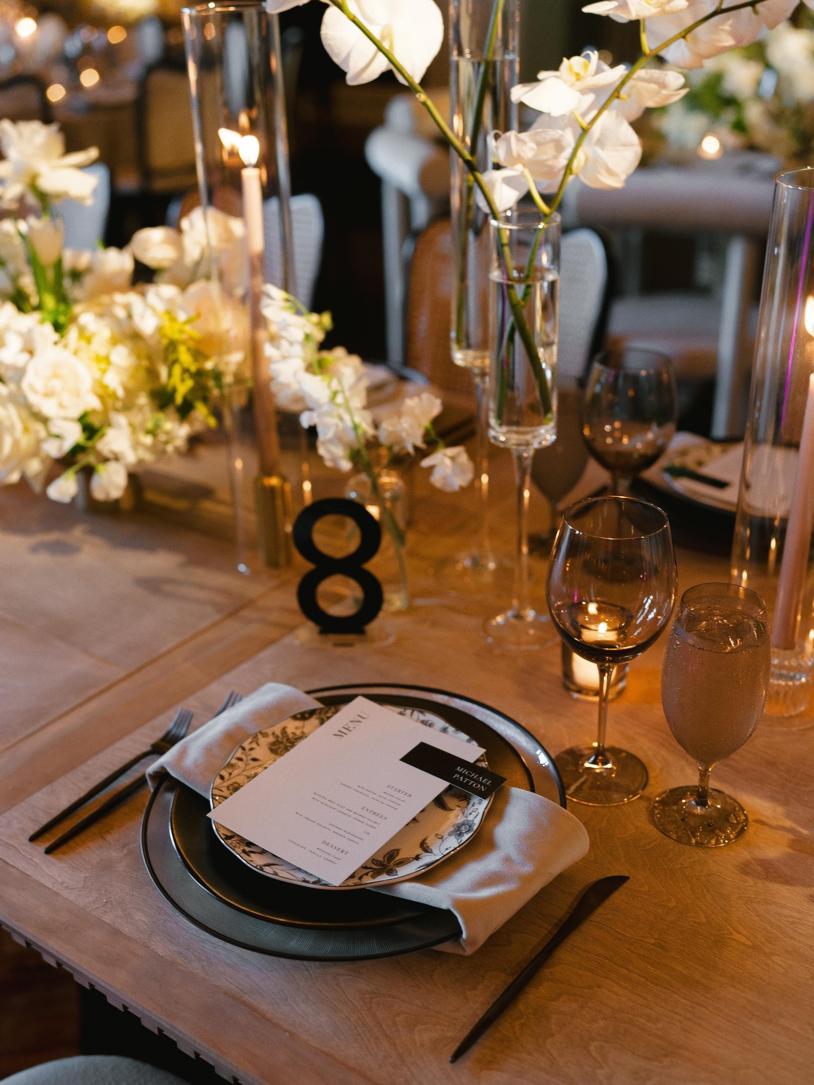 Black Table Numbers, Black Bold Numeric Table Numbers, Black Wedding ...