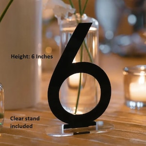 Black Table Numbers, Black Bold Numeric Table Numbers, Black Wedding ...