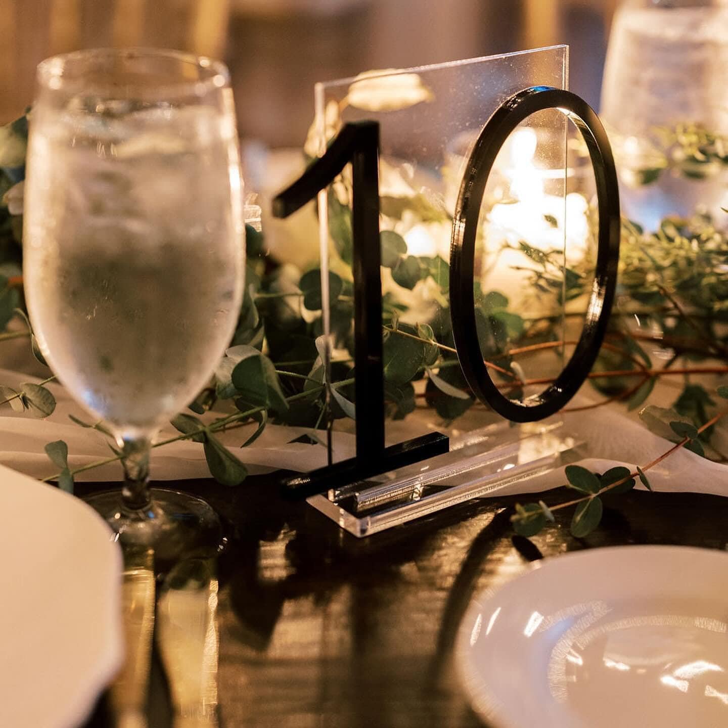 Black Table Numbers Acrylic, Acrylic Table Decoration, Large Acrylic ...