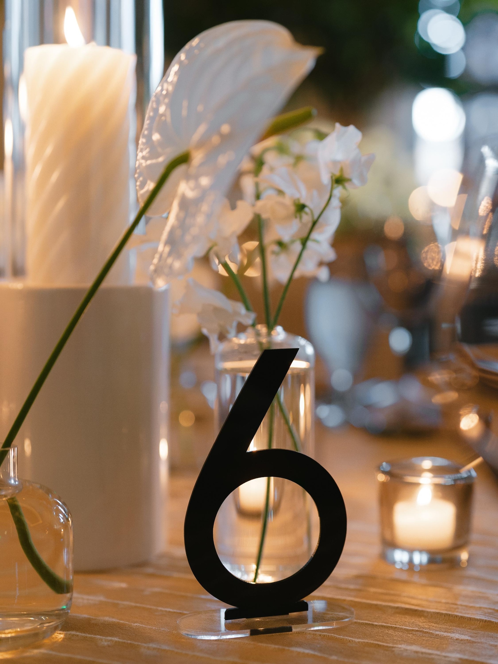 Black Table Numbers, Black Bold Numeric Table Numbers, Black Wedding ...