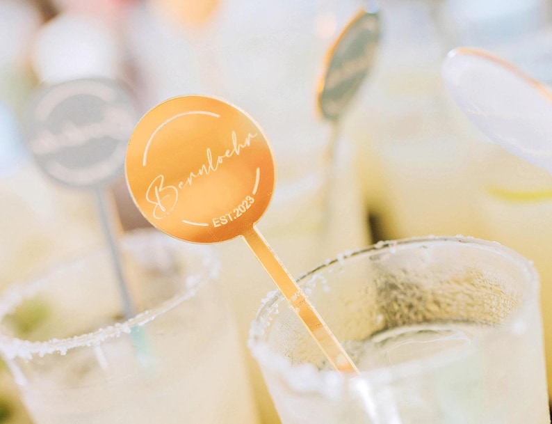 Personalized Wedding Stir, Wedding Drink Stirrers, Last Name Stirrer ...