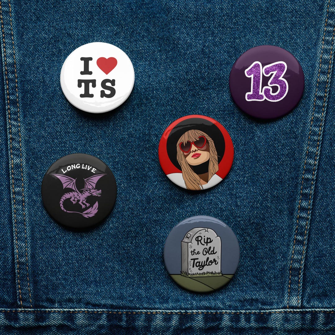Swiftie Fan Art Buttons Set - Etsy