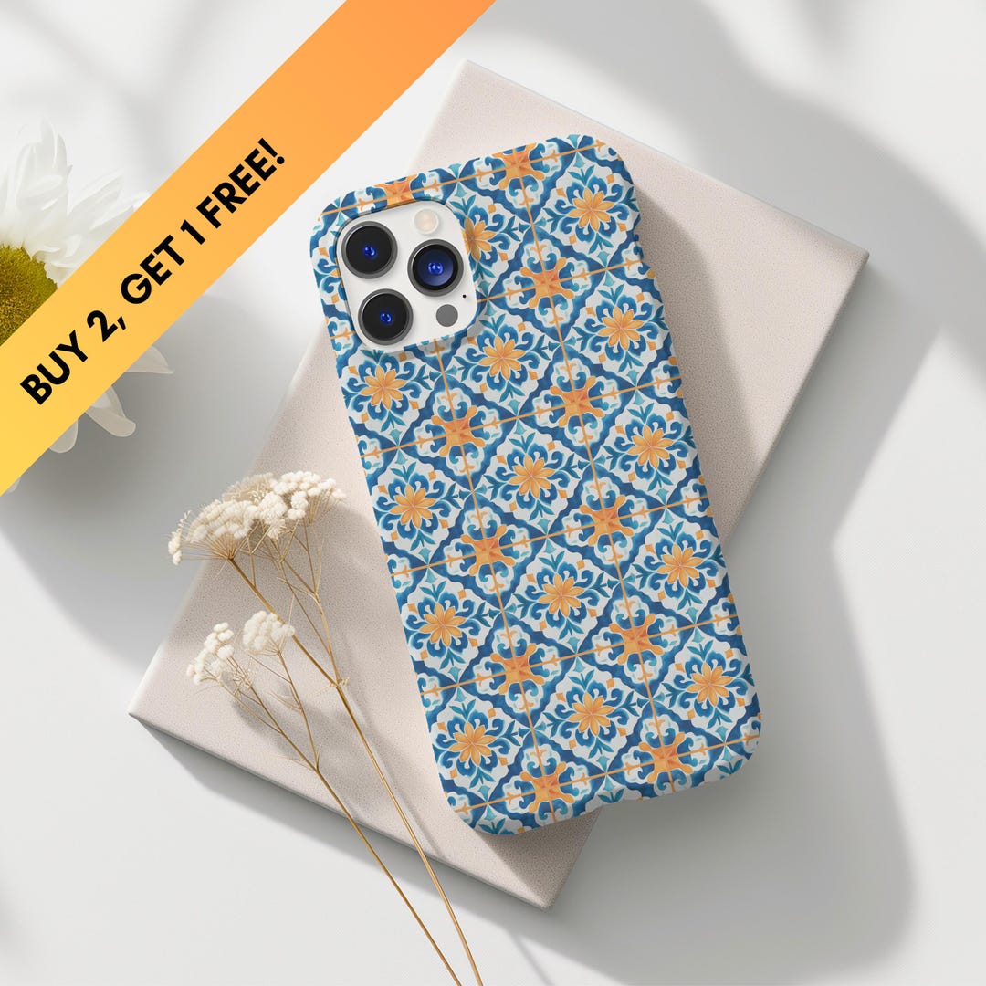 Tile Collage iPhone Casing Vintage Mosaic Tiles Pattern Abstract Design ...