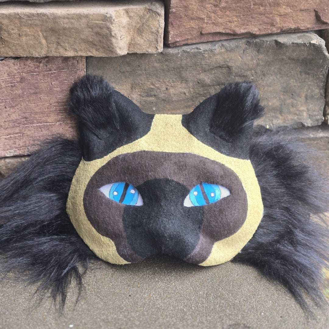 Ready to Ship, Siamese Cat Therian Mask, Therian Gear, Cat Costume ...