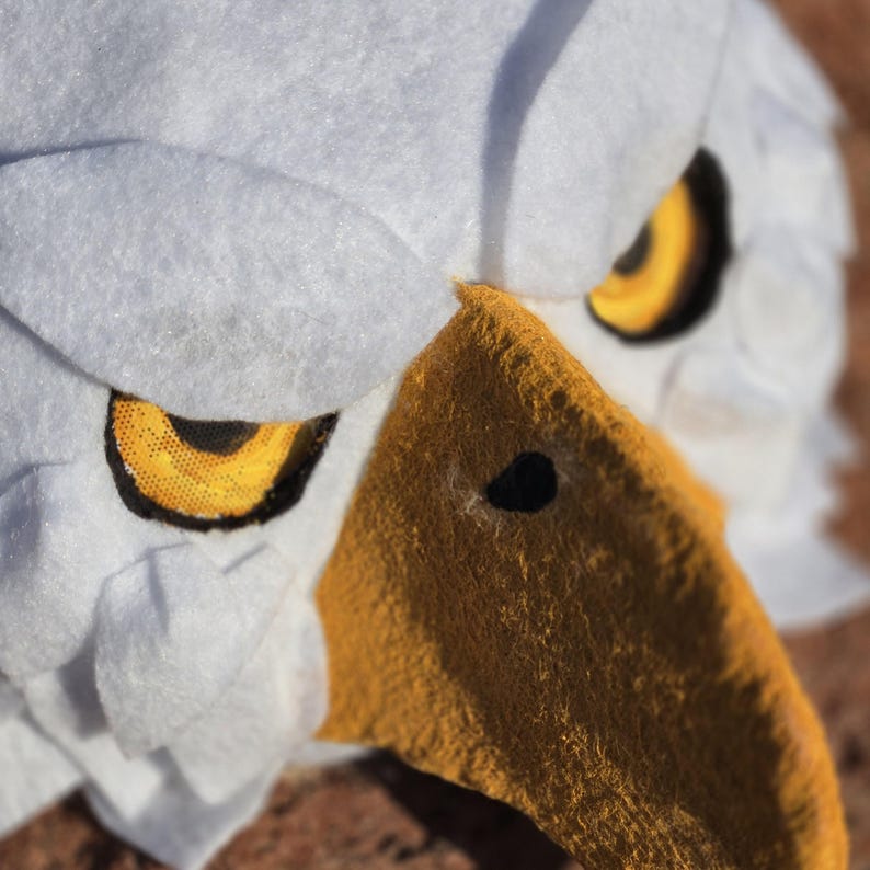 PREMADE American Bald Eagle Mask, Birds of Prey Therian Gear, Veterans ...
