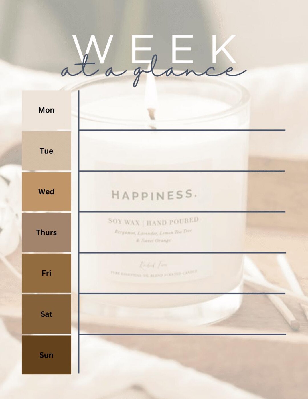 Customised Adult Schedules - Etsy