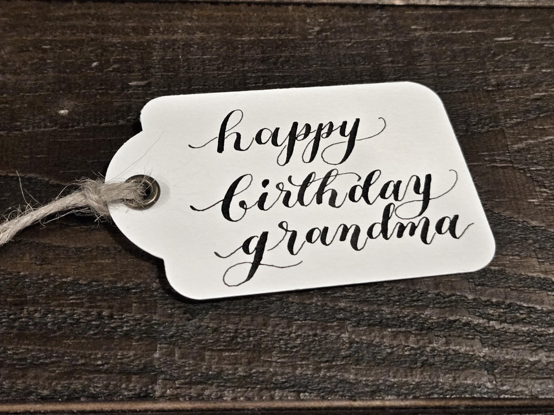 Calligraphy Gift Tags, Custom Labels, Handmade Tags for Gifts ...