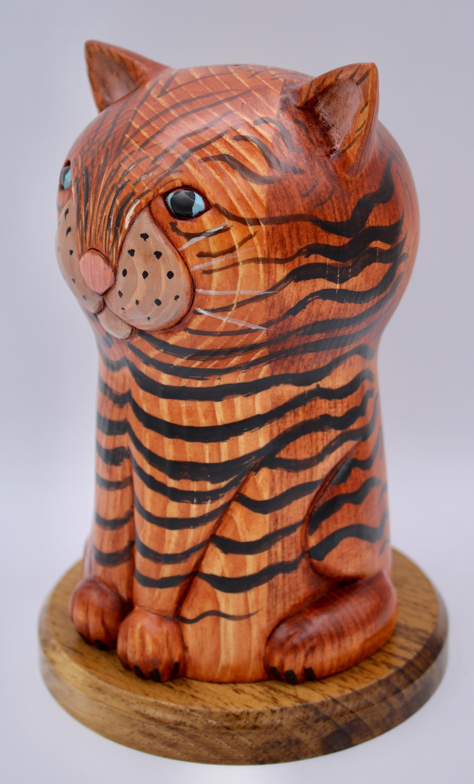 Carved Orange Tabby Cat Urn - Etsy
