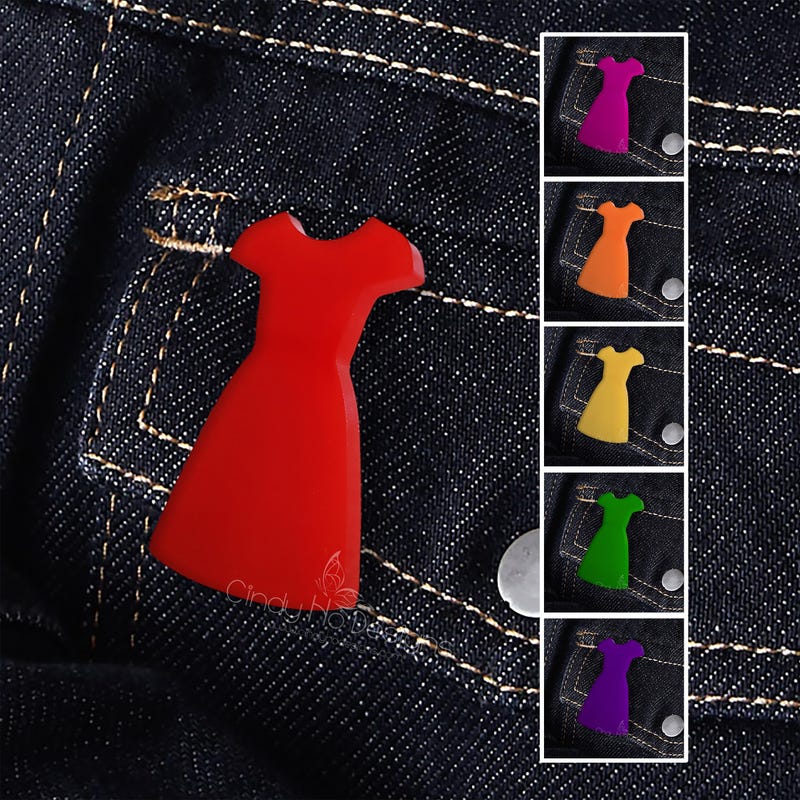 Red Dress Day Pin - Etsy Canada