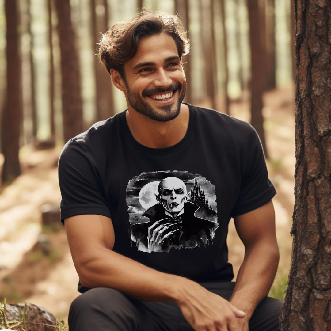 Nosferatu Vintage Horror Movie T-shirt, Retro Spooky Tee, Halloween ...