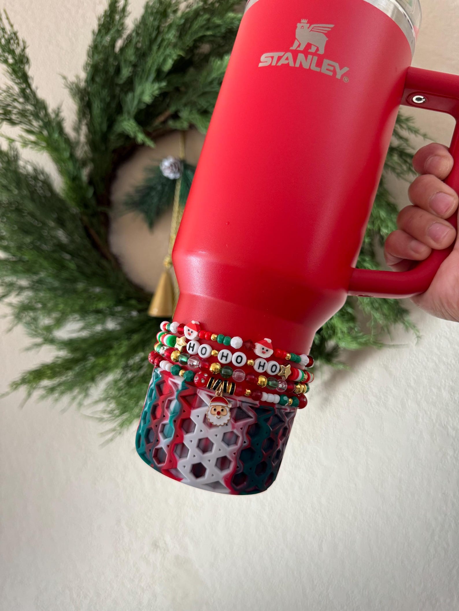 NEW Stanley Christmas Charm Stacking Bracelet, Red Green Cup Boot ...