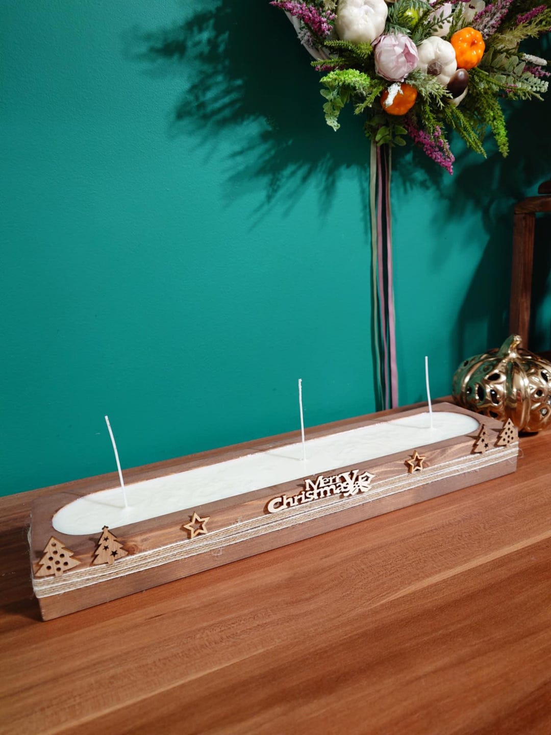 Wooden Candles Home Natural Candles Interior Decoration Relaxation ...