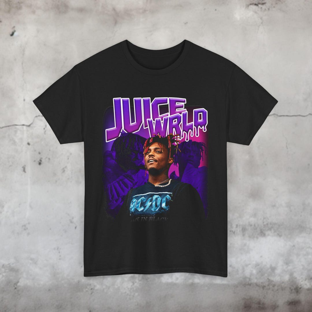 Juice WRLD Retro Rapper Unisex Tee, Music Lover Graphic T-shirt ...