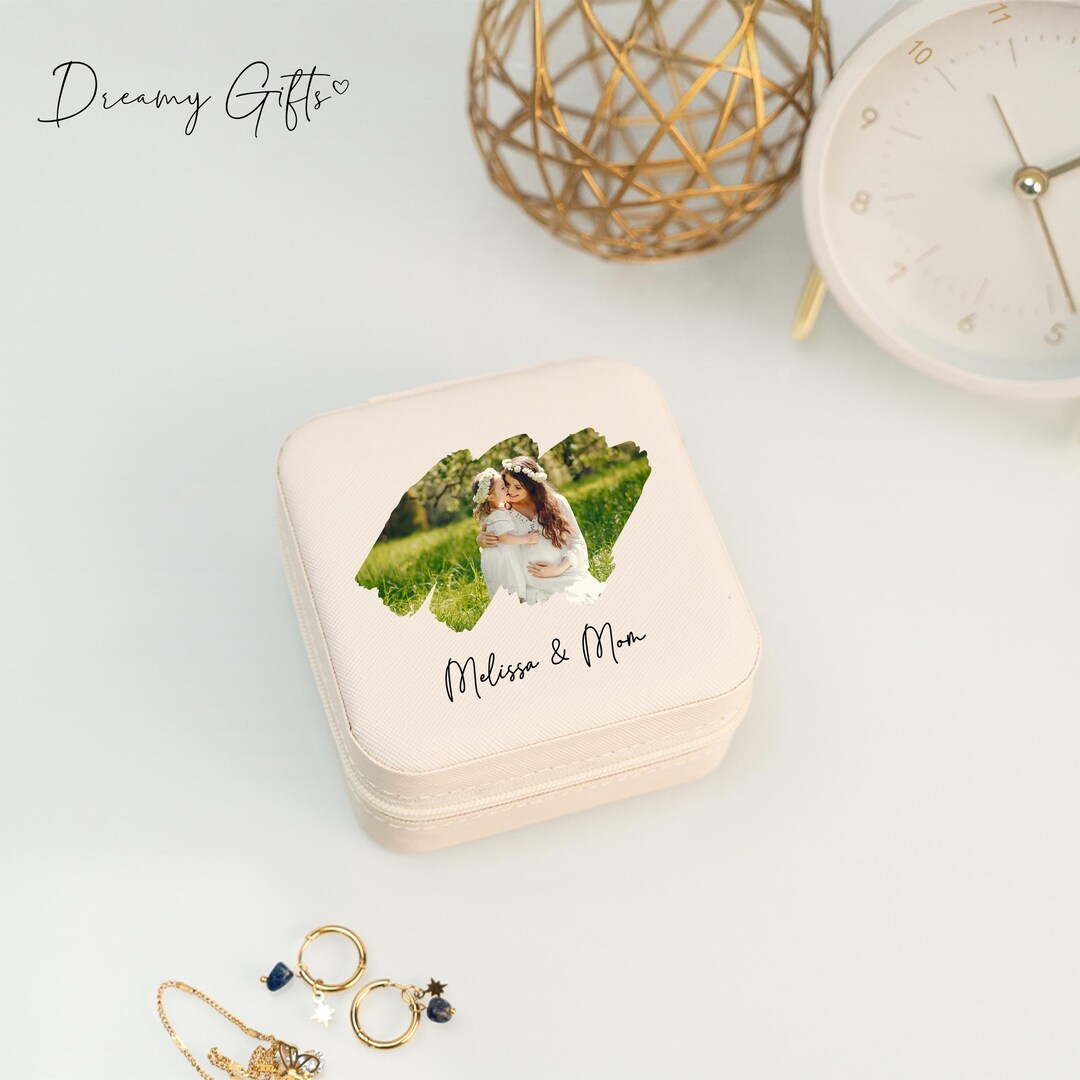 Jewelry Box With Photo, Custom Jewelry Photo Box, Personalized Jewelry ...