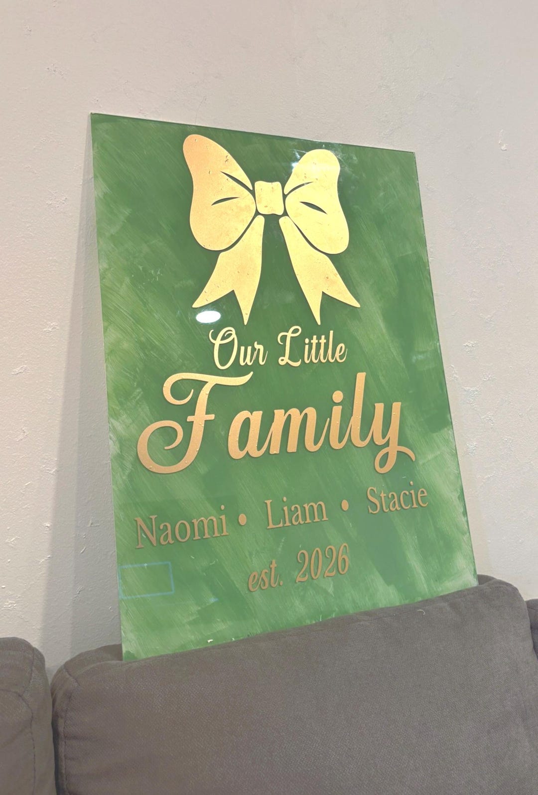 Custom Family Sign | Hand Painted Acrylic Wall Decor | Personalized ...