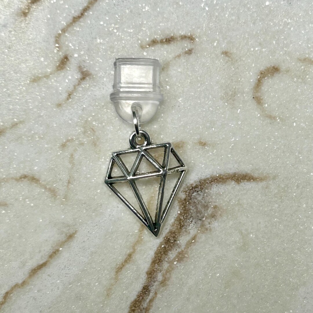 Diamond | Dust Plug | Phone Charm | Ereader Charm | USB-C | Lightning ...