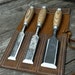 Timber Frame Chisel Set 3 Pcs. Sharp Blades. Hand Forged From Hardened ...