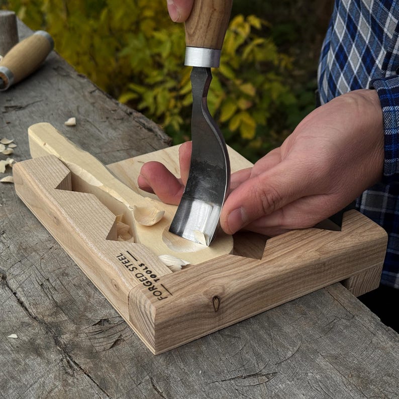 Bench Hook For Wood Carving And Chiseling Wooden Work Support For