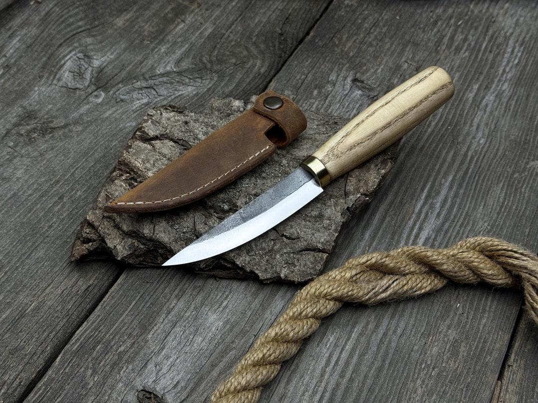 Sloyd Knife, With Sheath. Razor Sharp Blade. Hand Forged From Hardened ...