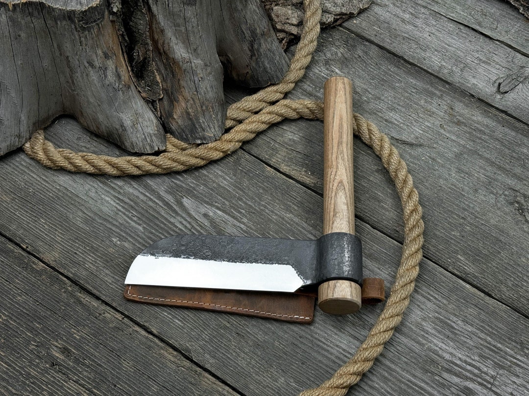 Small Splitting Froe. Wood Carving Tool. Hand Forged From Hardened ...