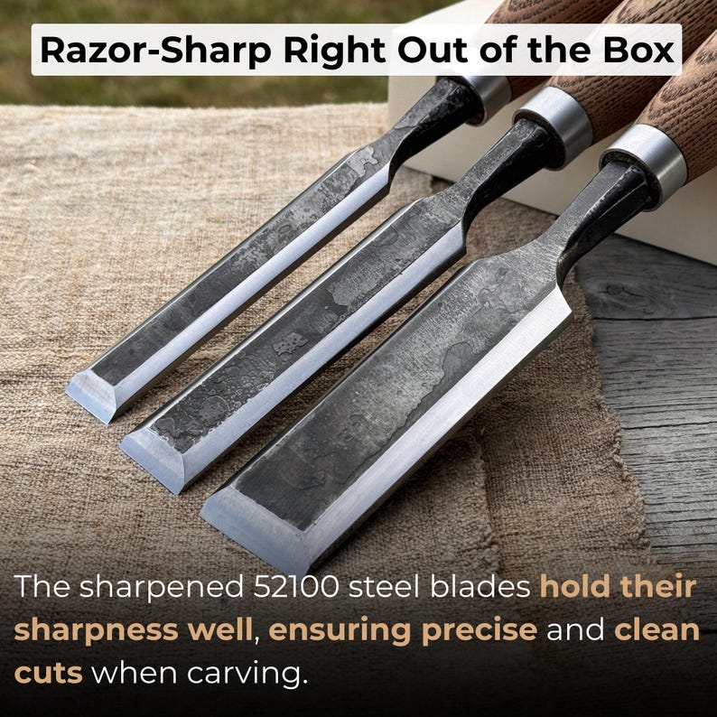 Carving Chisels With Gift Box. Hand-forged Wood Carving & Sculpting ...
