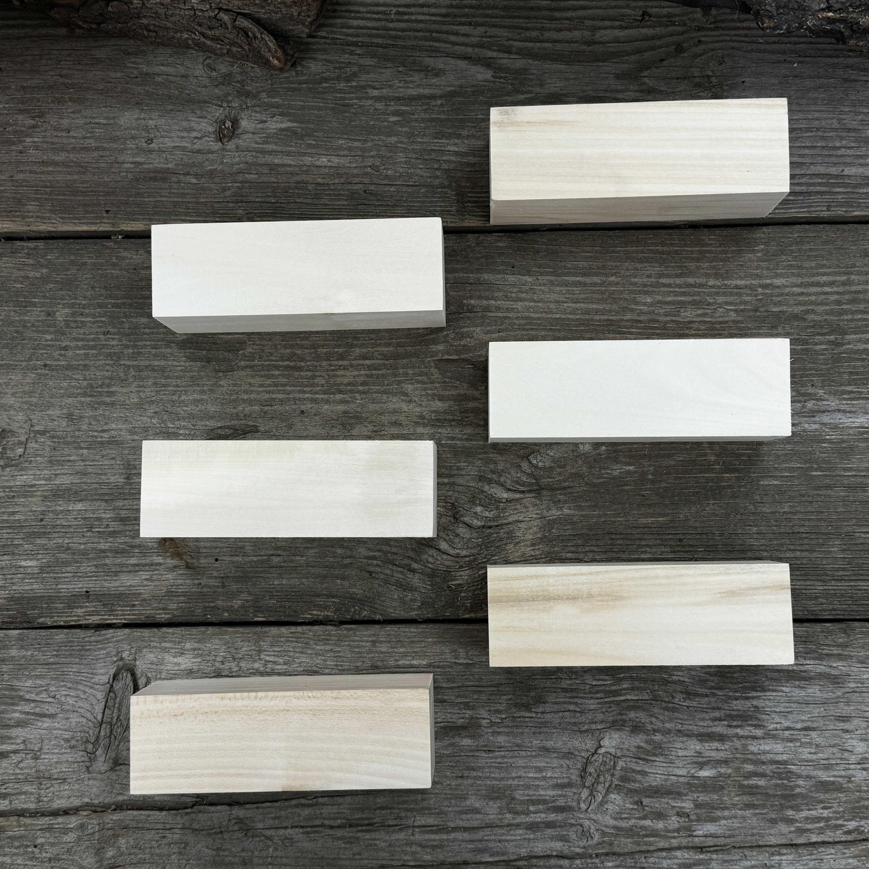 Handcrafted Set 6 PCS Wooden Blanks for Artistic Creations. Natural ...