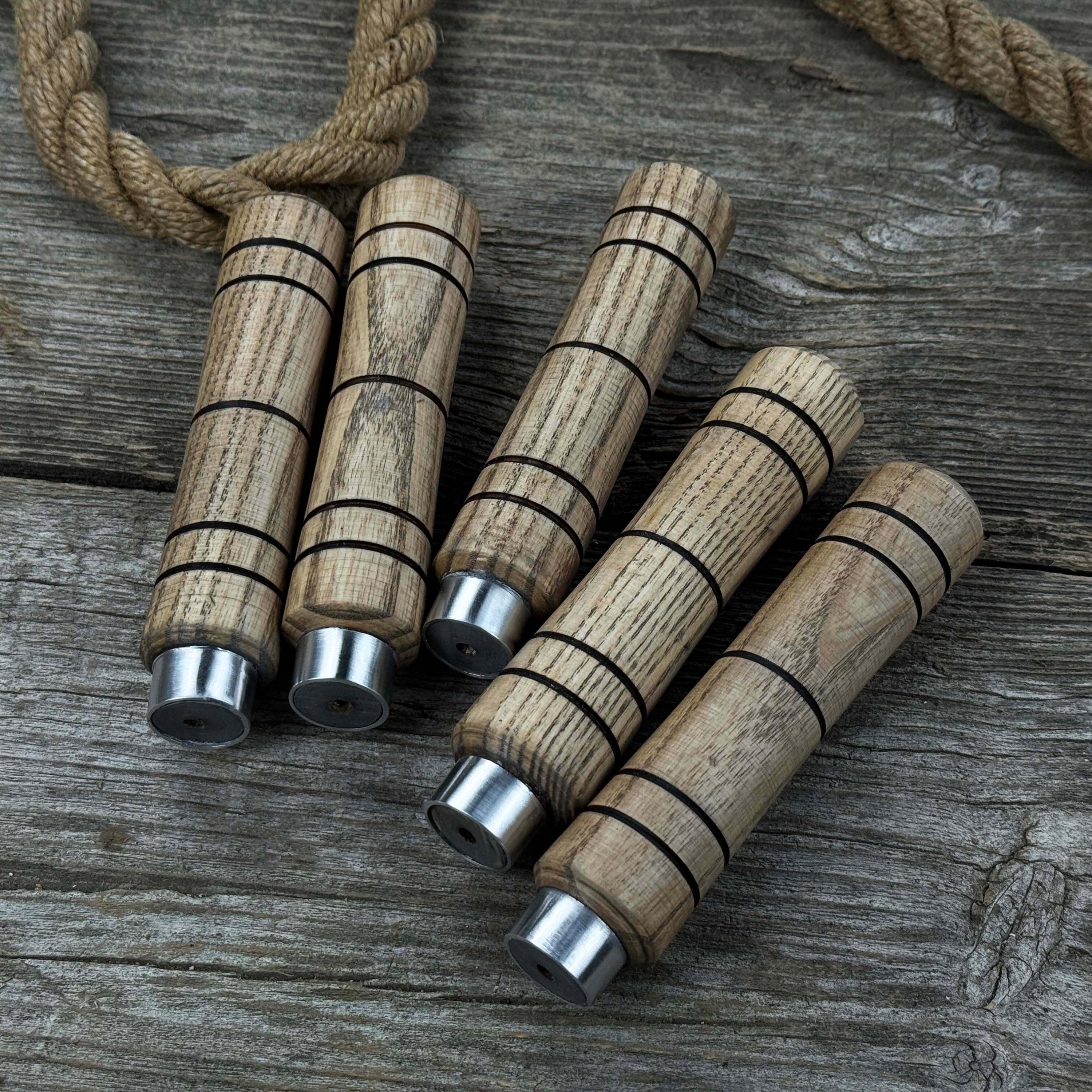 Set of 5 Handcrafted Ash Wood Replacement Handles – Universal Set for ...
