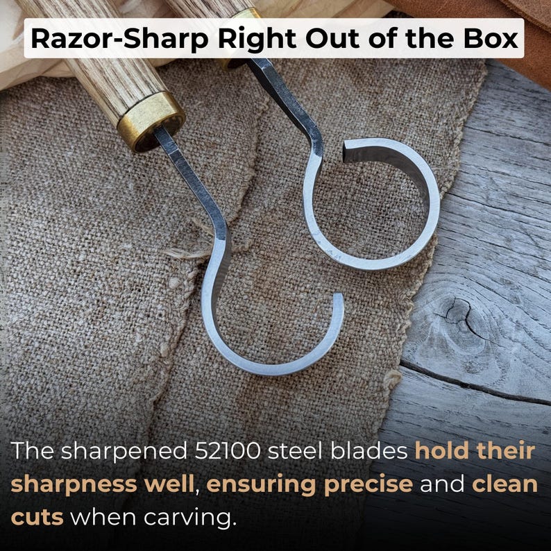 Hook and Scorp Knives. Razor Sharp Blade. Hand Forged From Hardened ...