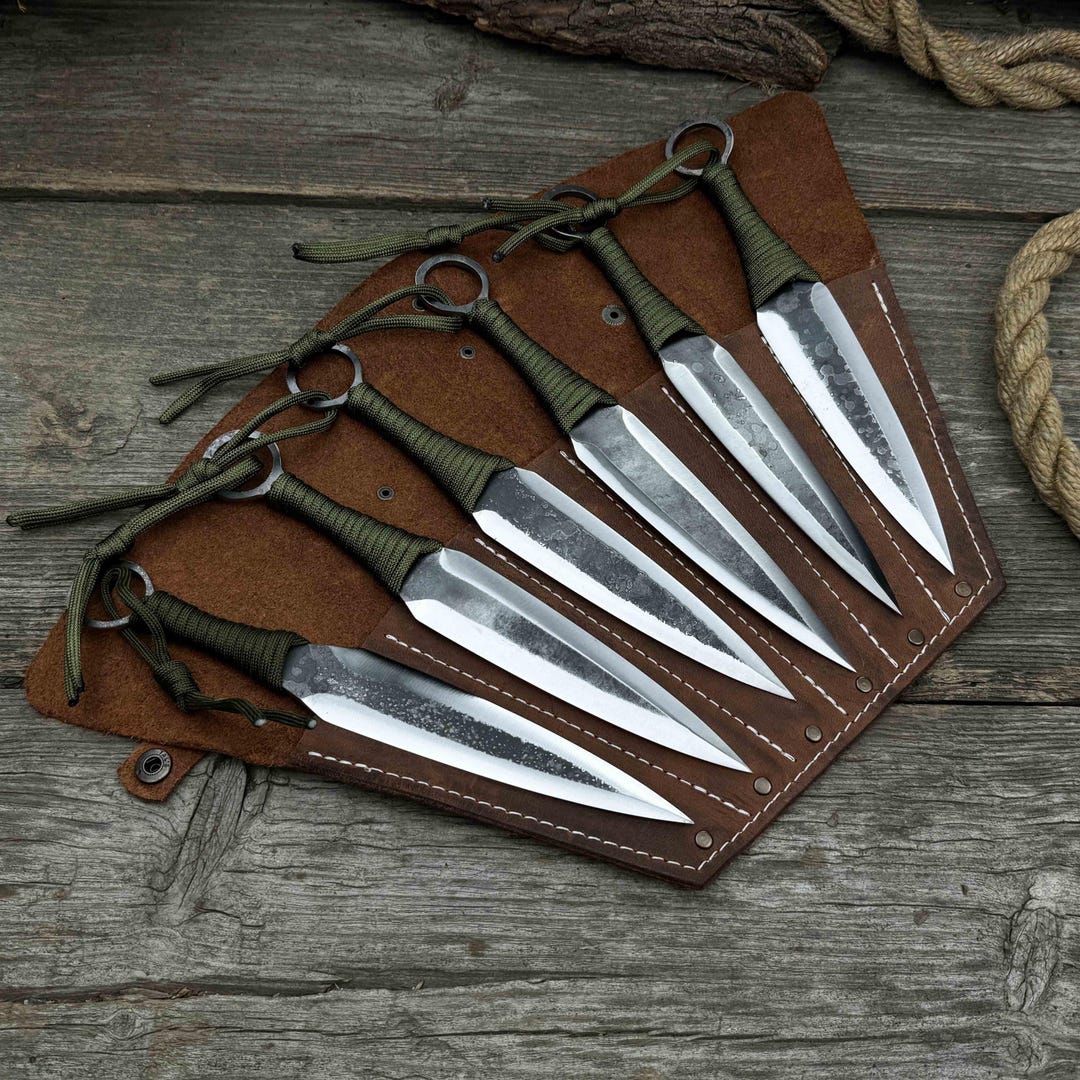 6-piece Throwing Knife Set – Balanced (not Sharpened) 52100 Carbon ...