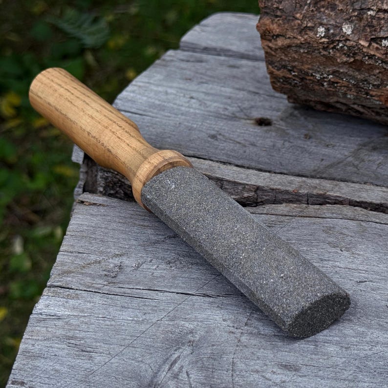 Sharpening Stone. Diamond Grit Scythe and Sickle Combination Stone ...