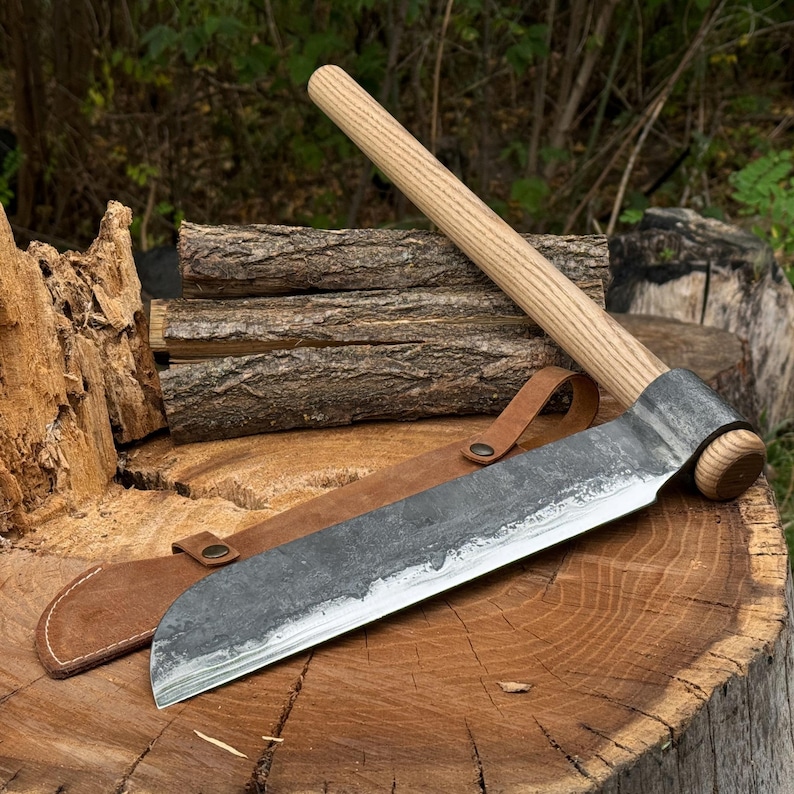 Large Splitting Froe – 52100 Carbon Steel Blade, Ash Handle – Wood ...