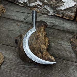 Sickle With Forged Handle. Razor Sharp Blade. Hand Forged From Hardened ...