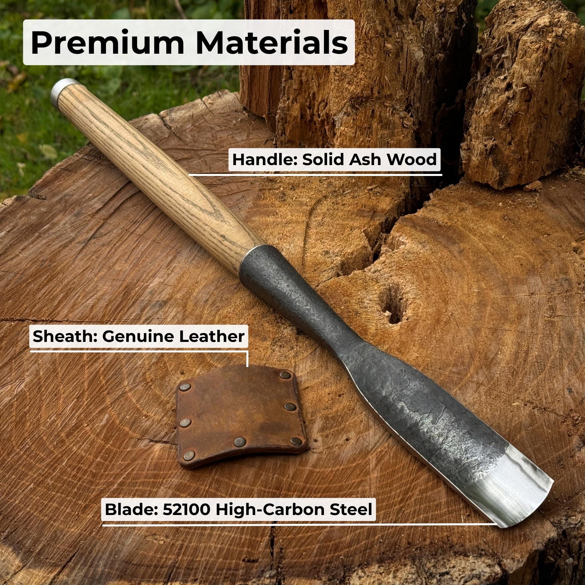 Timber Framing Rounded Chisel. Sharp Blade. Hand Forged From Hardened ...