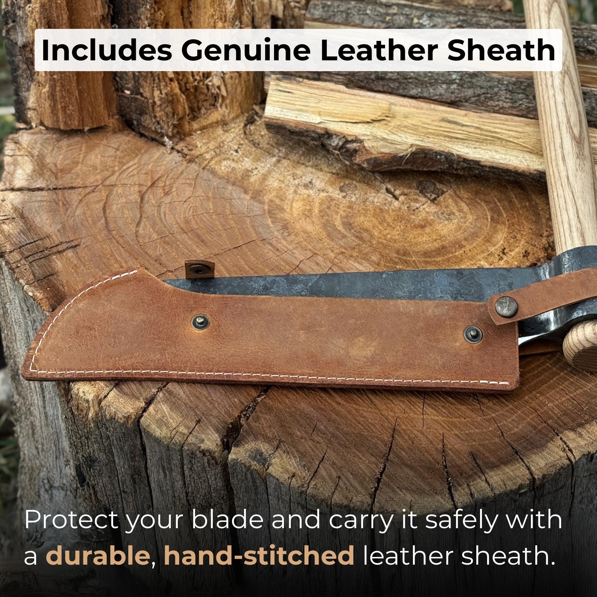 Large Splitting Froe – 52100 Carbon Steel Blade, Ash Handle – Wood ...